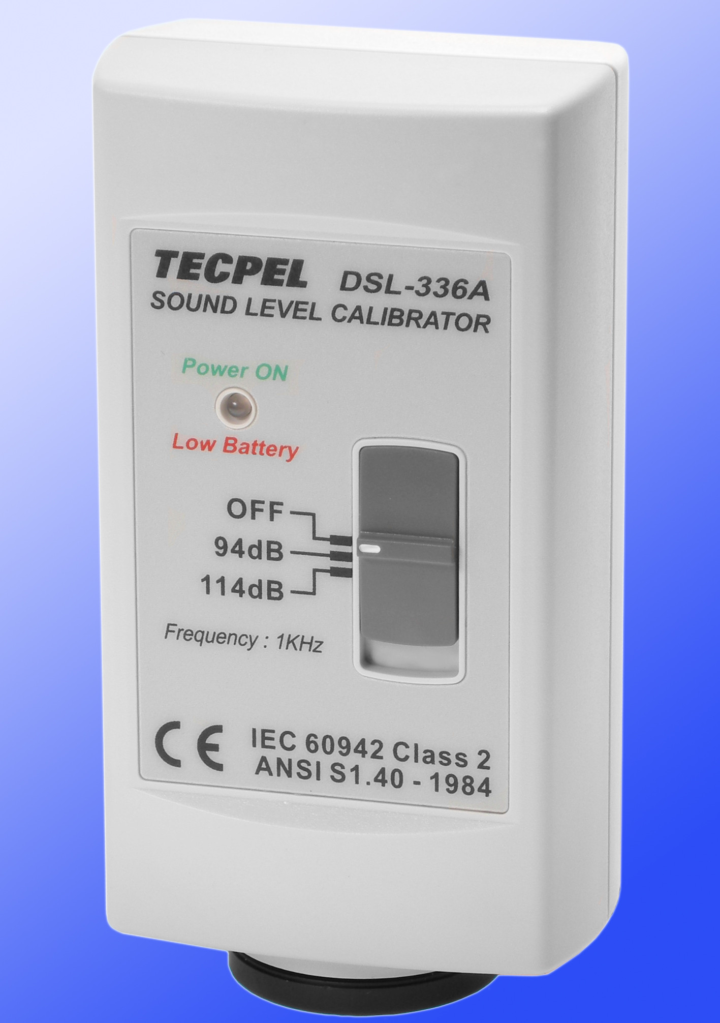 Sound Level Meter Calibrator Acoustical Calibrator At 1khz 94db And 114db Output Levels Tecpel